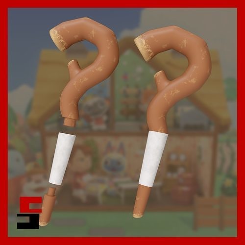 Animal Crossing Tree Branch Wand Replica Prop 3D model 3D printable ...