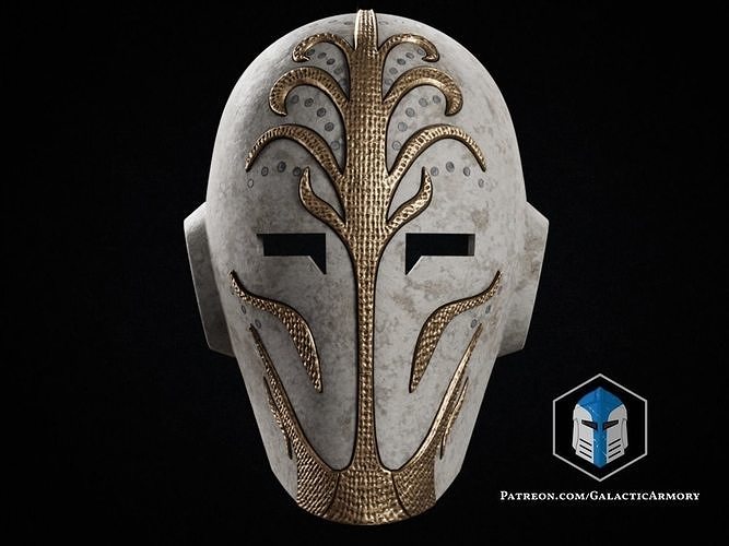 Realistic Jedi Temple Guard Mask 3D model 3D printable | CGTrader