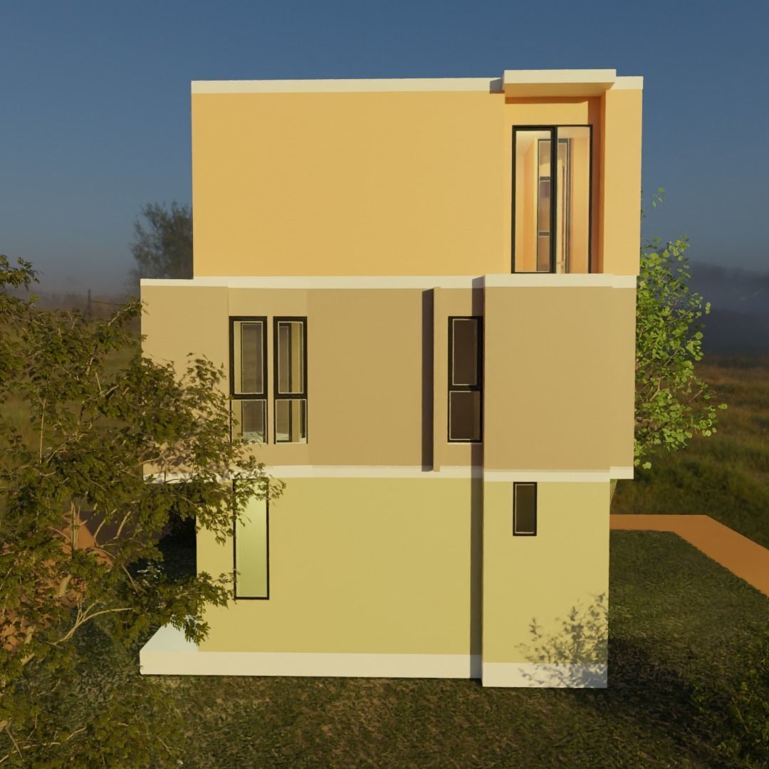 Modern House - exterior only 3D model | CGTrader