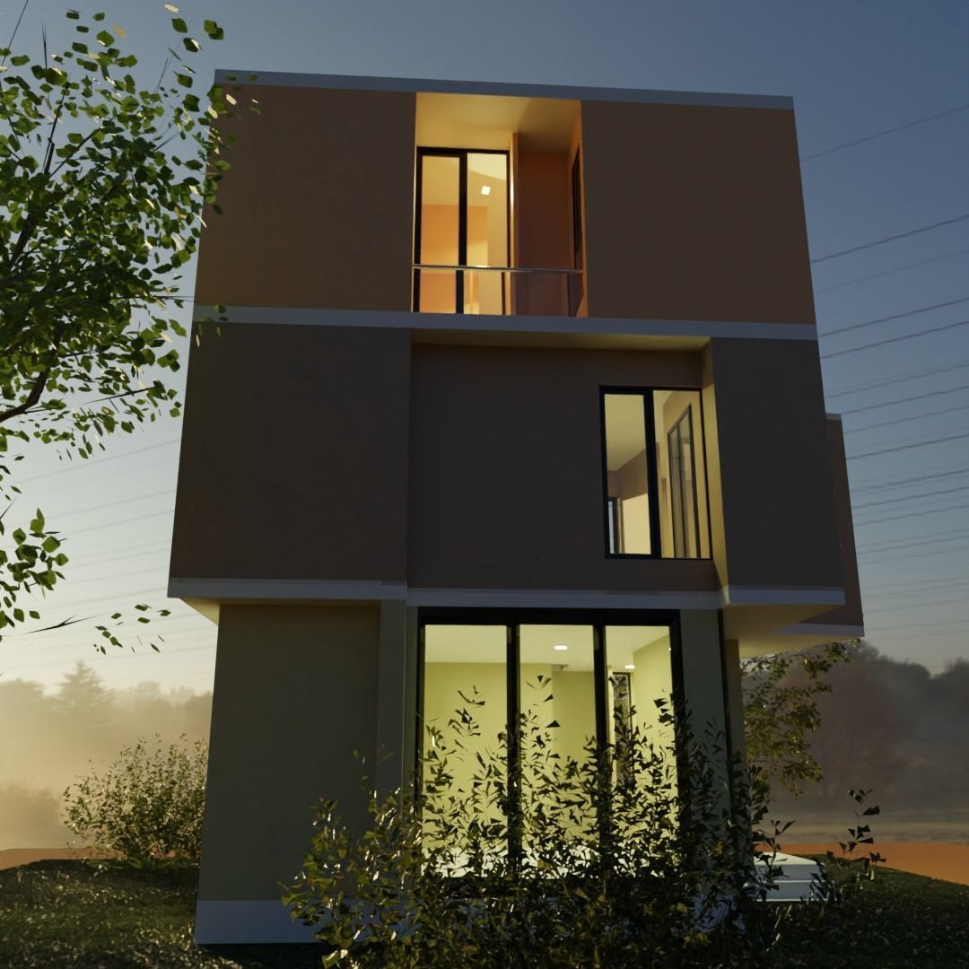 Modern House - exterior only 3D model | CGTrader