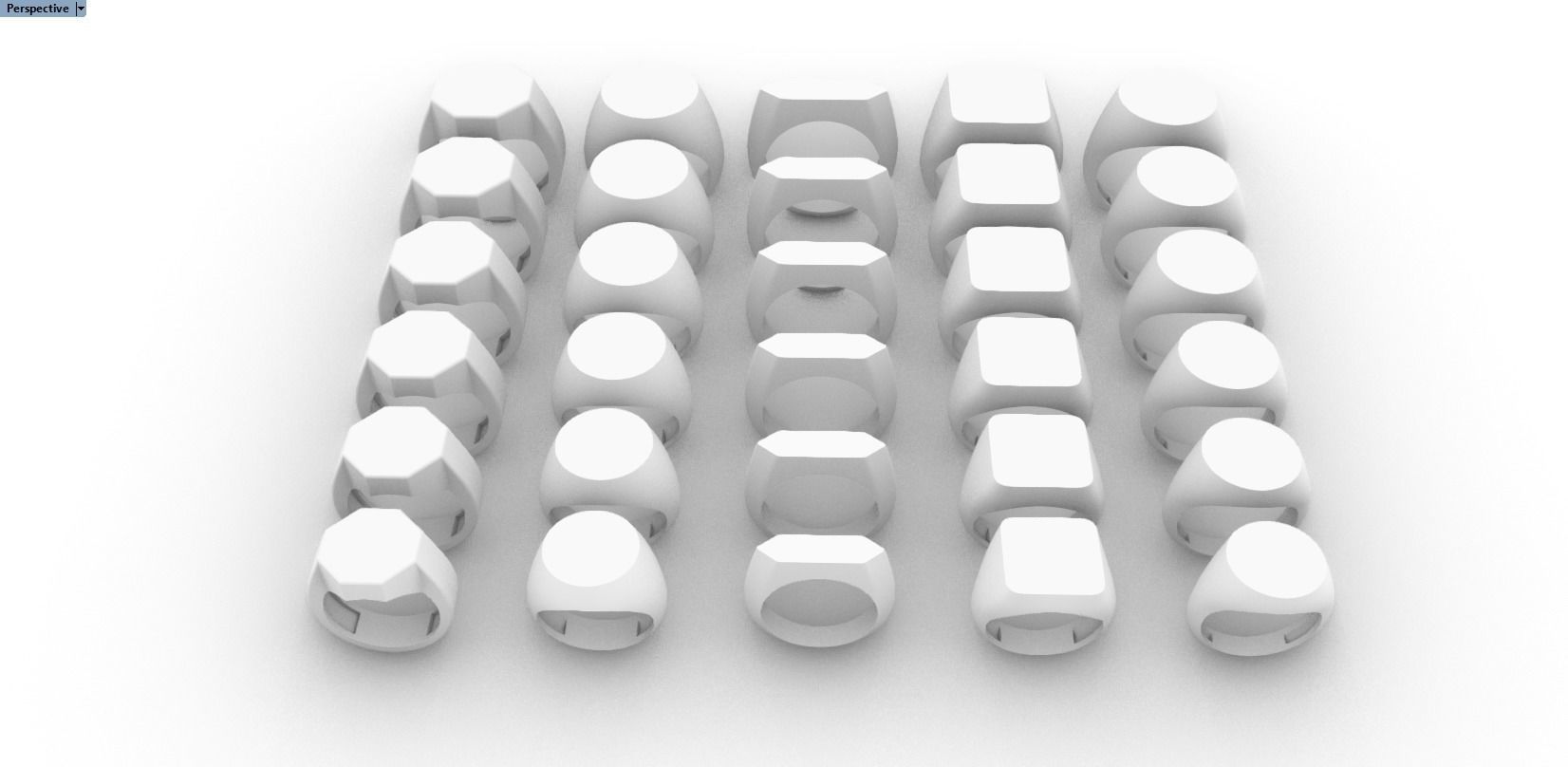 30 signets dimension collection 3D model 3D printable | CGTrader