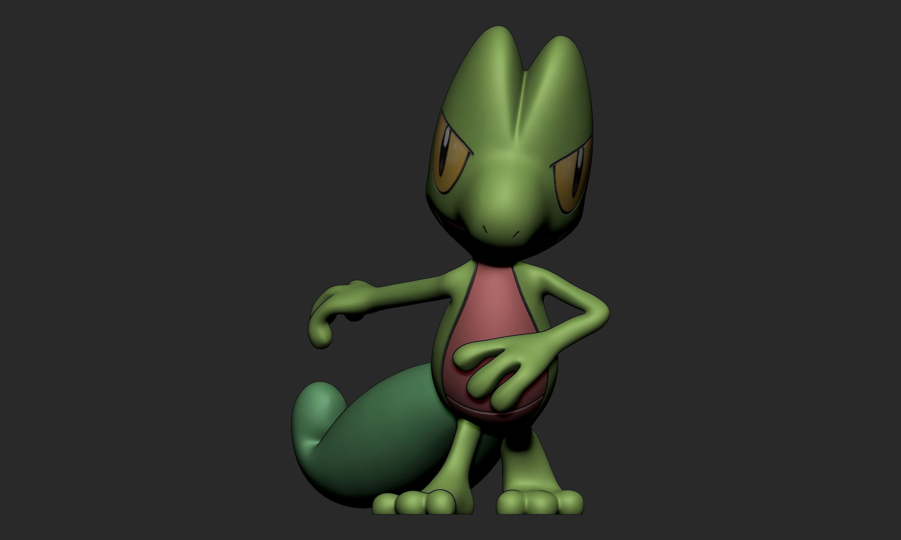 Pokemon - Treecko with 2 poses 3D model 3D printable | CGTrader