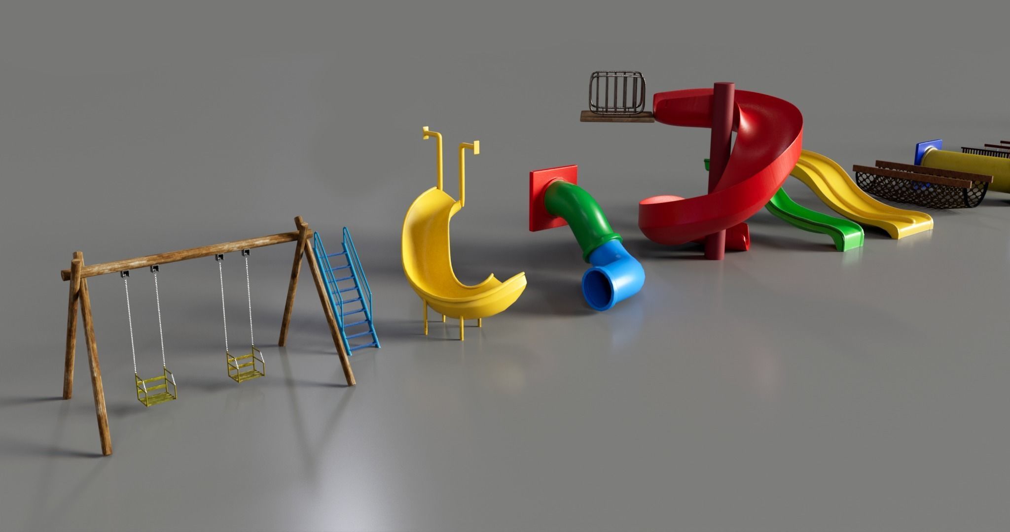 3D model Playground Kid assets VR / AR / low-poly | CGTrader