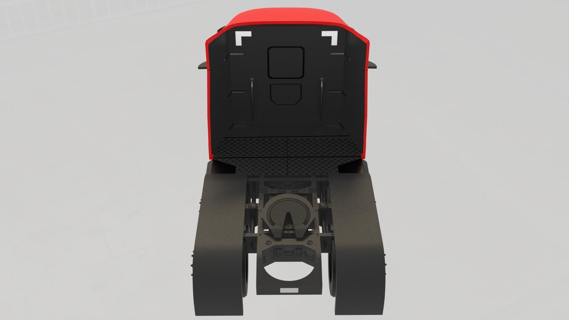 3D model Low-Poly Electric Semi Truck - Tesla Daycab Tractor Truck 2018 ...