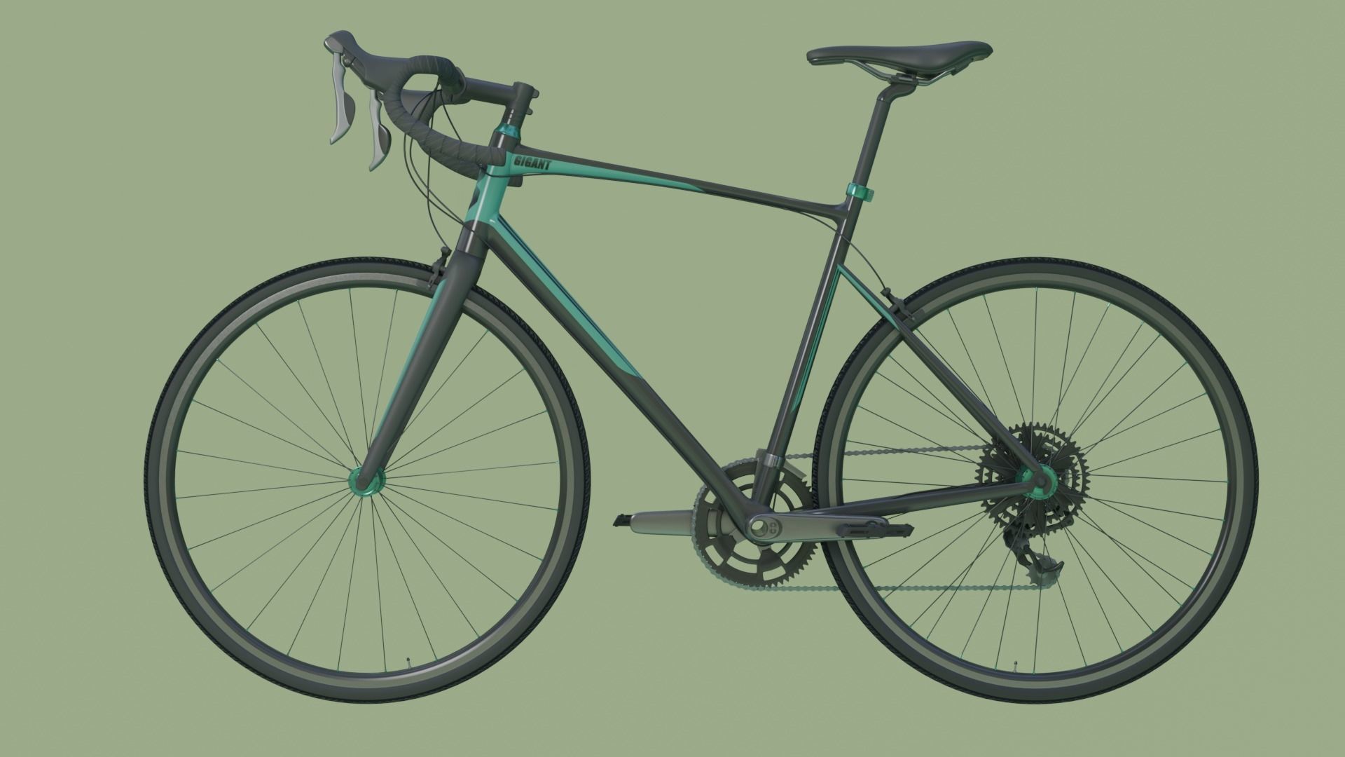 Realistic Road Bike Textured High poly XC gravel bicycle free 3D model ...