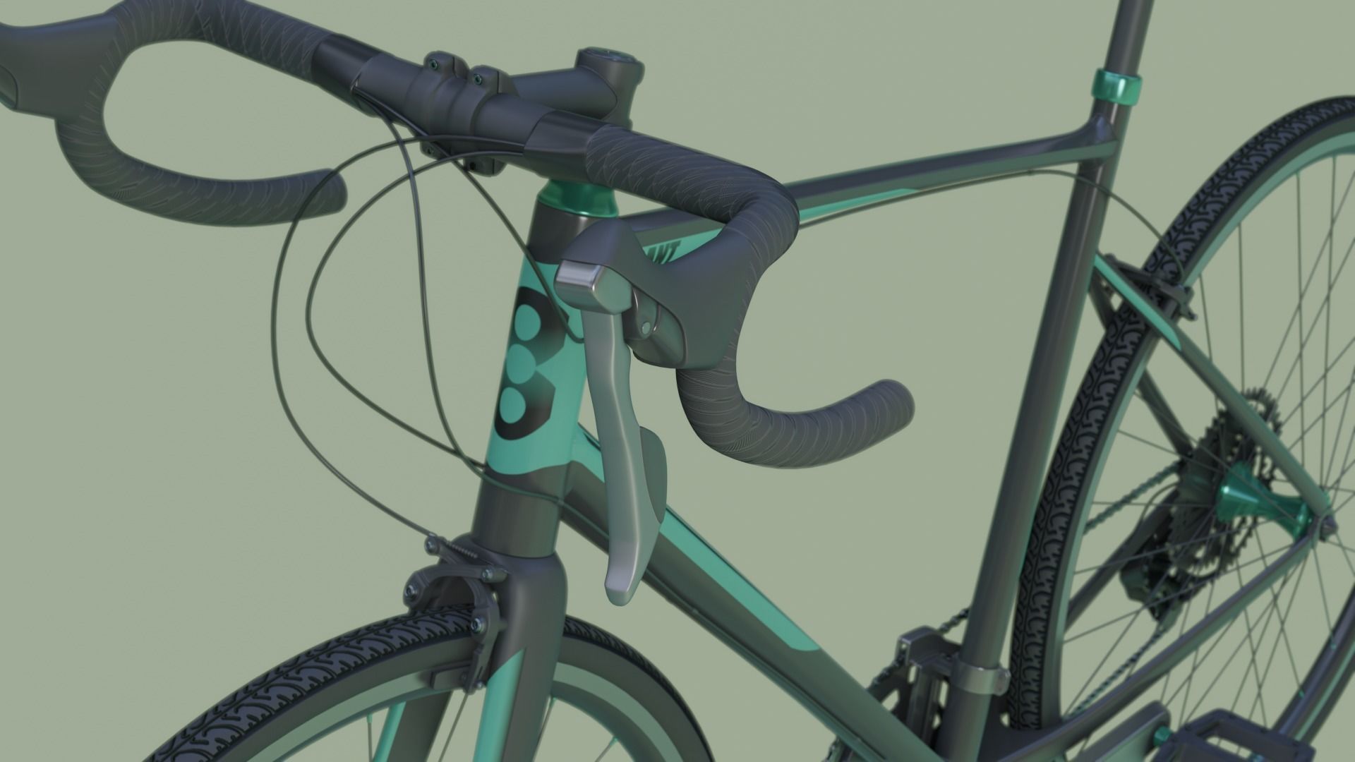 Realistic Road Bike Textured High poly XC gravel bicycle free 3D model ...