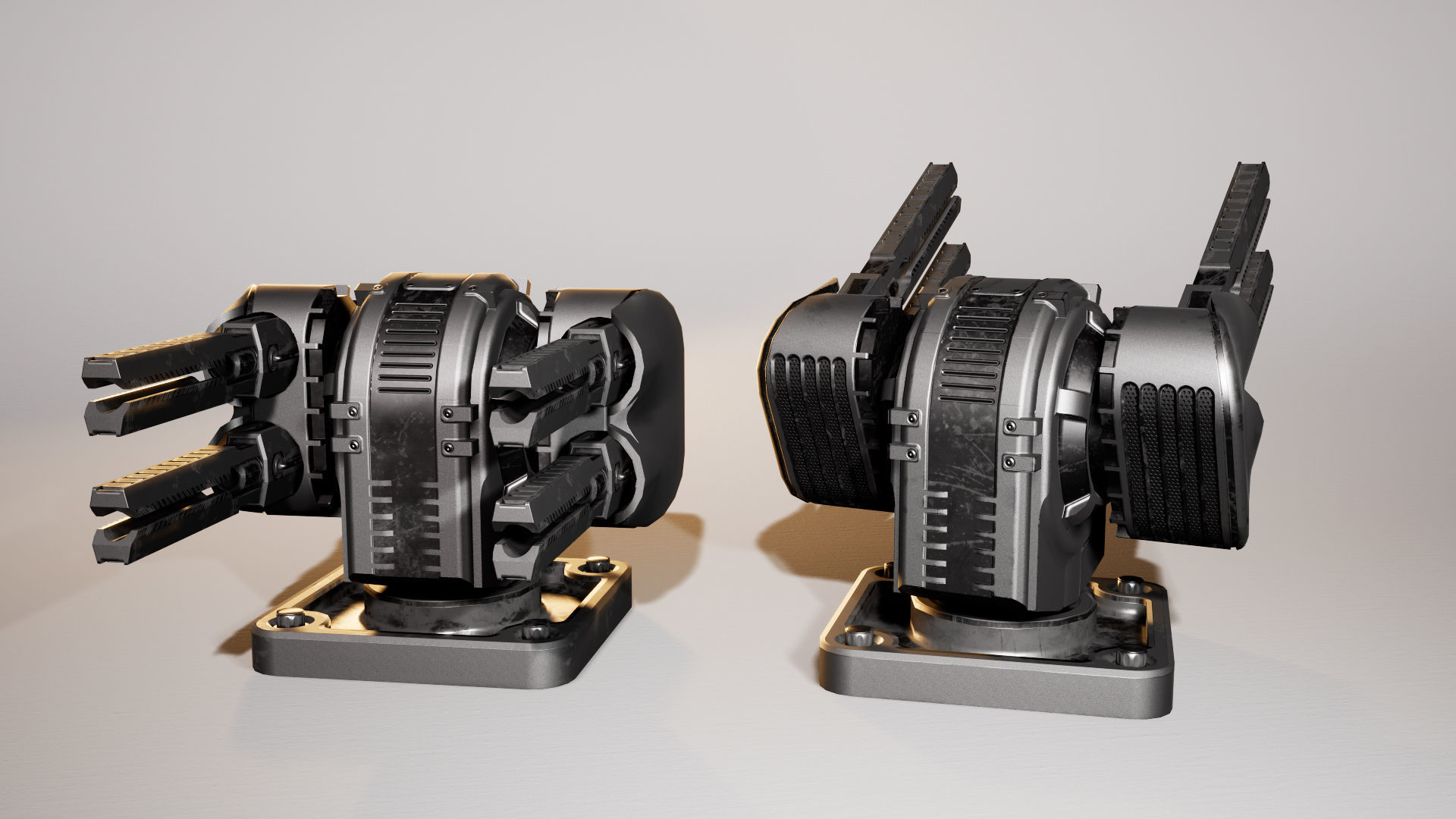 3D model Modular turret VR / AR / low-poly | CGTrader