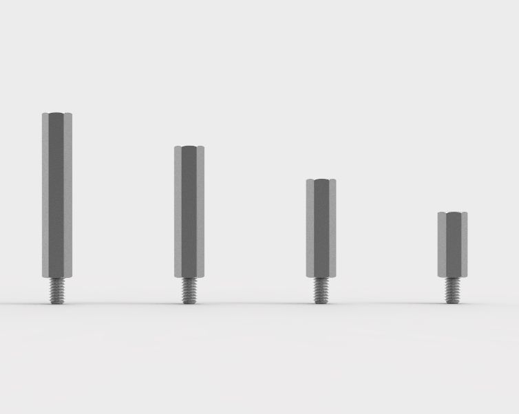 M5 Hexagonal Stud Male-Female Connector 3D model 3D printable | CGTrader
