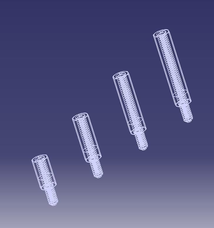 M6 Hexagonal Stud Male-Female Connector 3D model 3D printable | CGTrader