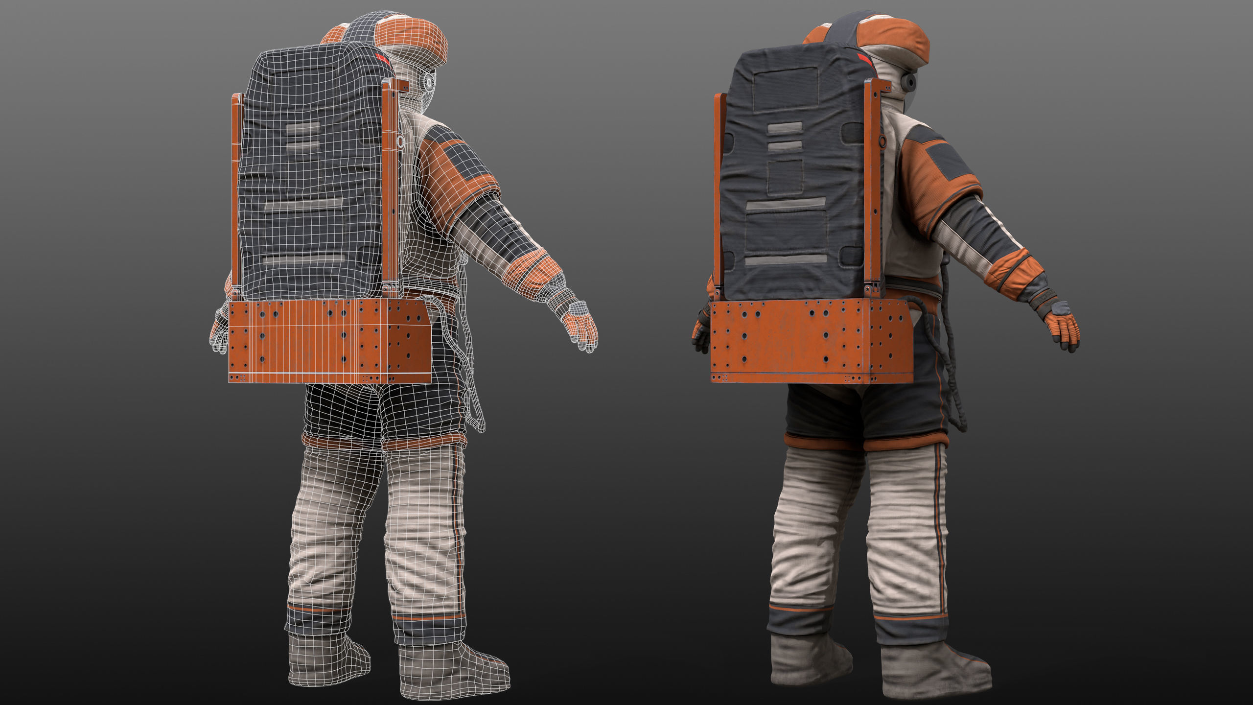 3D model CS05 Space Suit V1 LITE VERSION VR / AR / low-poly | CGTrader