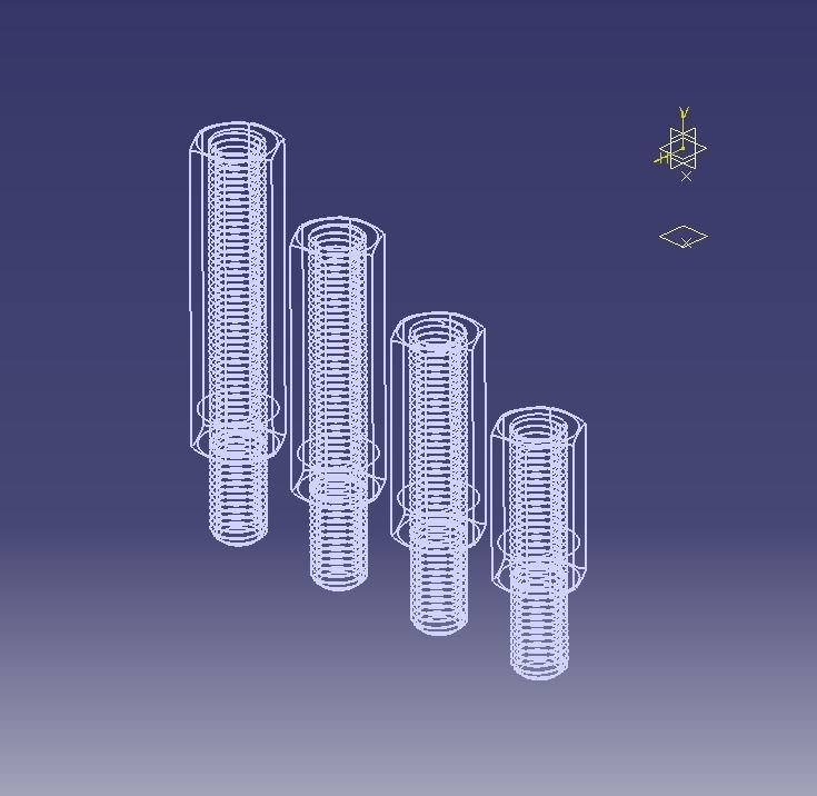 M20 Hexagonal Stud Male-Female Connector 3D model 3D printable | CGTrader