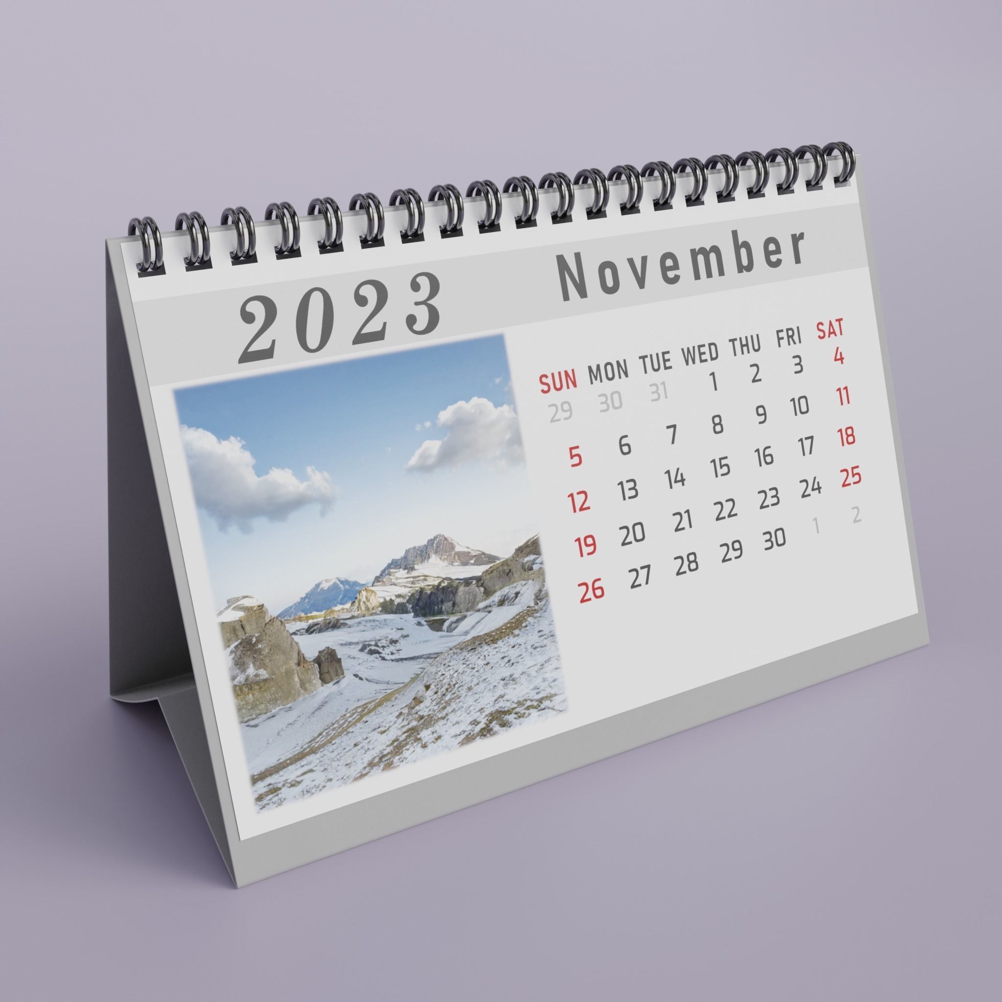 Desk Calendar 3D model | CGTrader