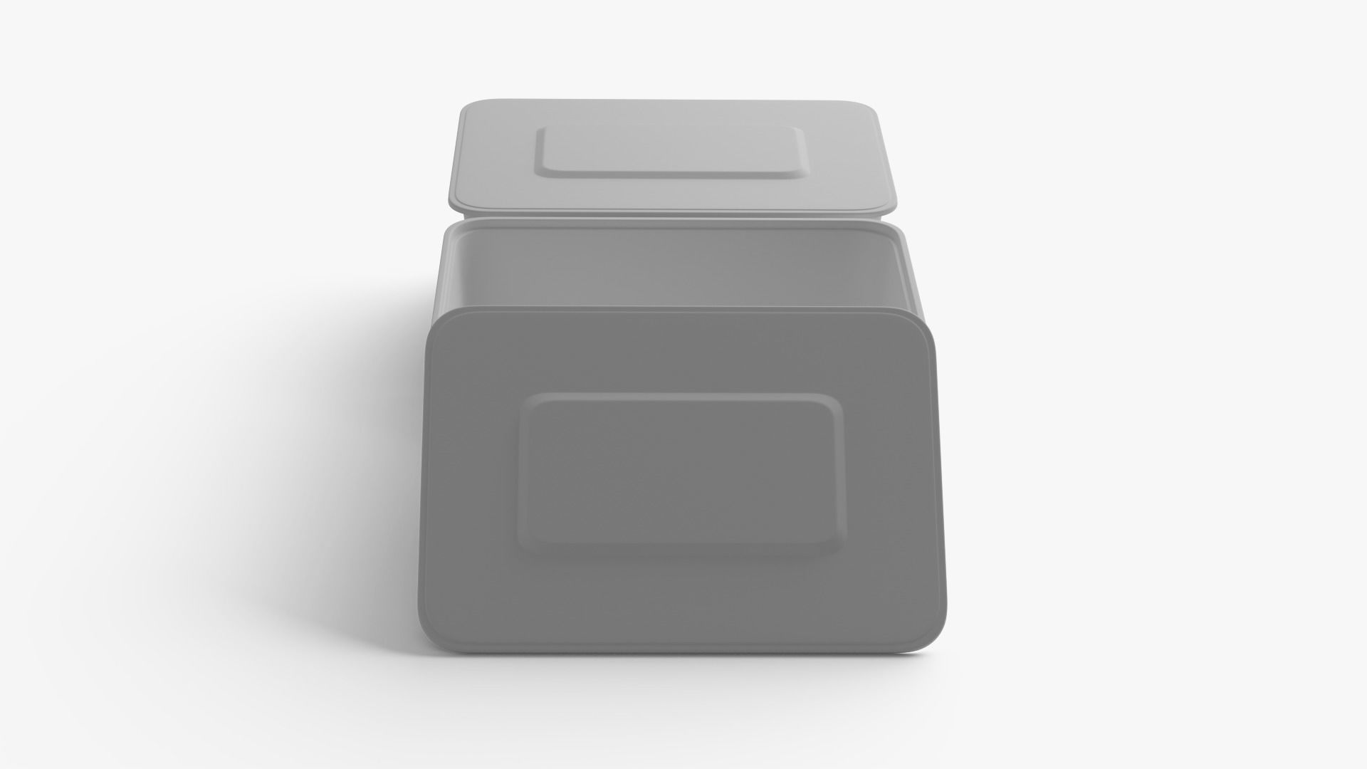 3D model Rectangle Meal Prep Container 2 VR / AR / low-poly | CGTrader