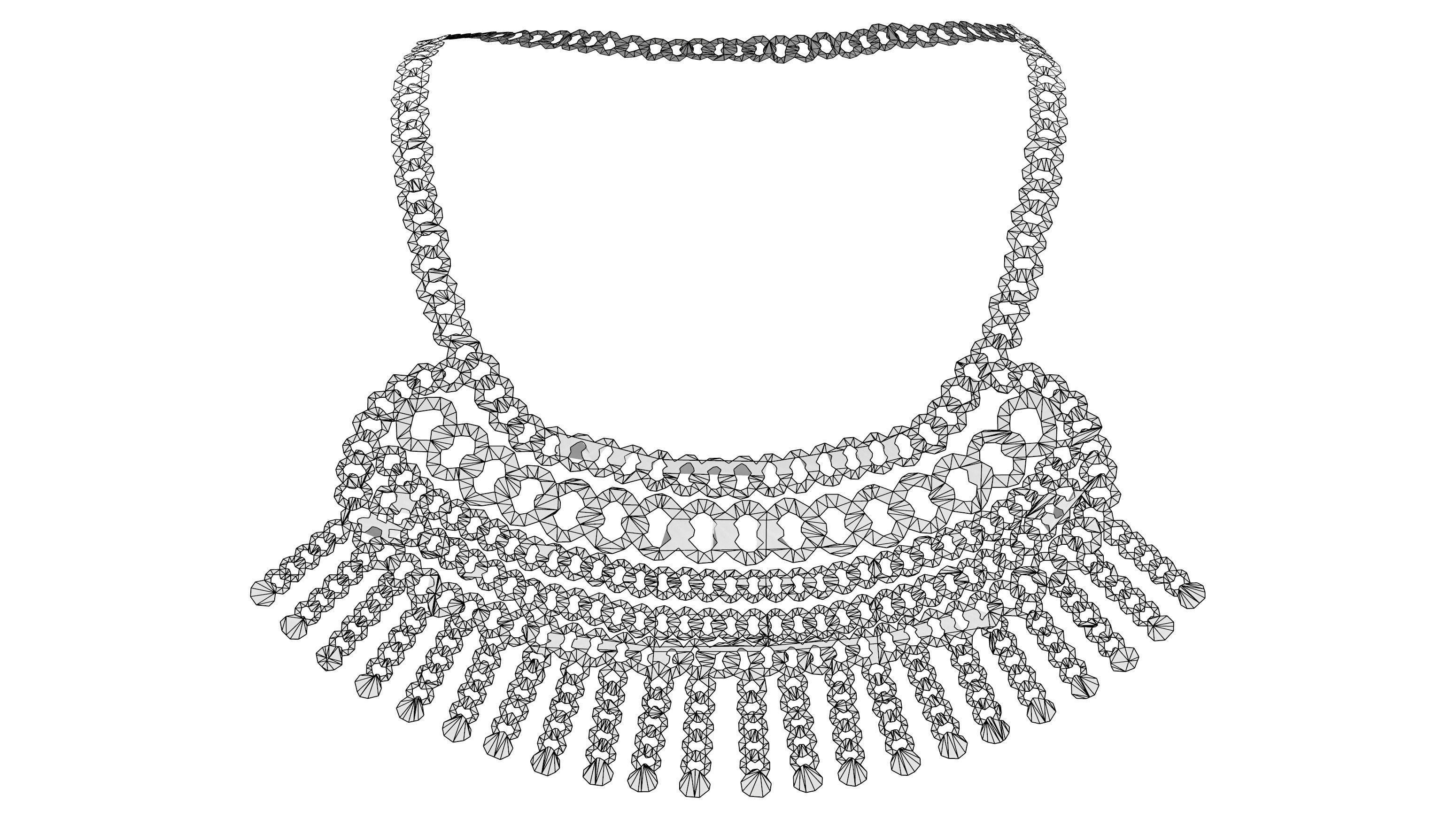 3D model Gold Chains Necklace VR / AR / low-poly | CGTrader