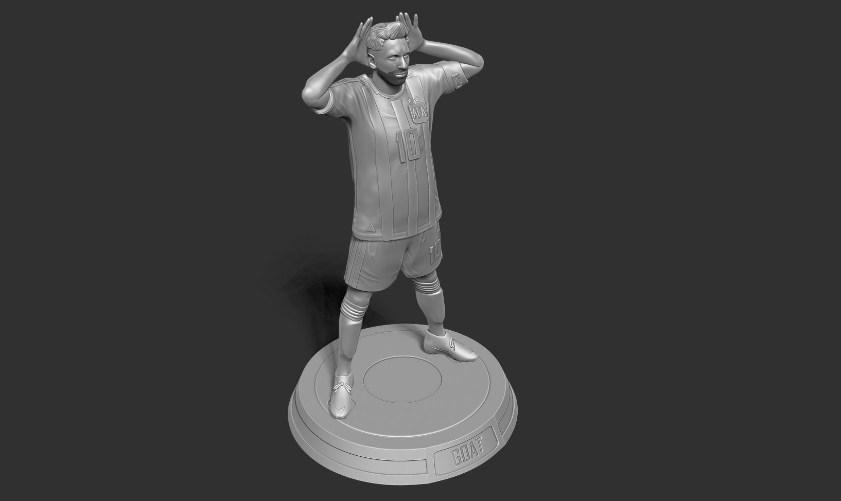 Lionel Messi - World Cup 2022 3D model 3D printable | CGTrader
