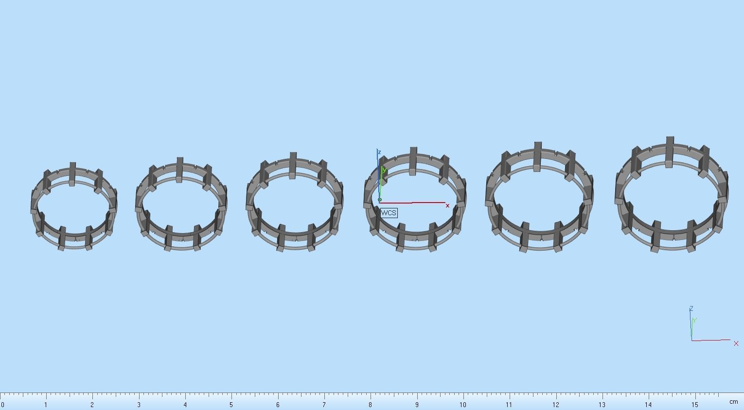 cross rings sizes dimension collection 3D model 3D printable | CGTrader