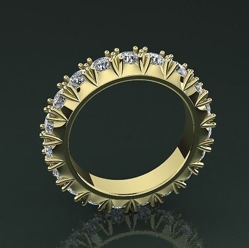 Engagement Ring Model 2632 3D model 3D printable | CGTrader