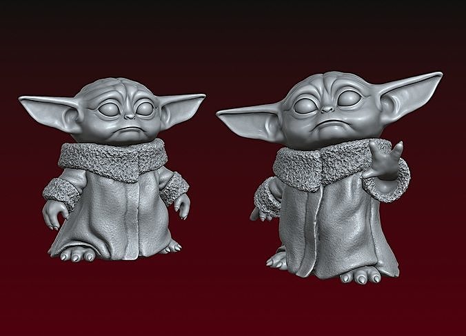 Baby Yoda 3D model 3D printable | CGTrader