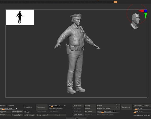 Female Cop detailed 3D model for 3D printing 3D model 3D printable ...