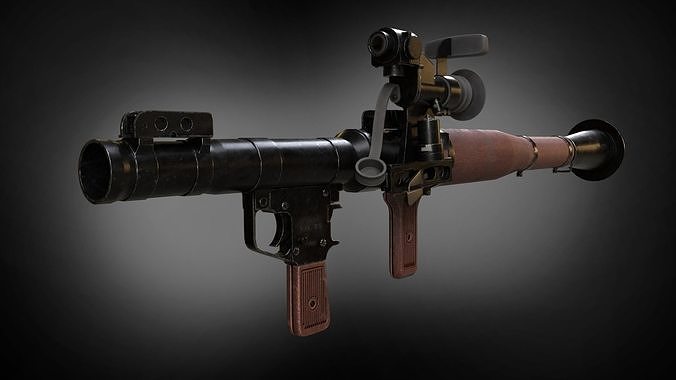 3D model RPG 7 gun with scope VR / AR / low-poly | CGTrader