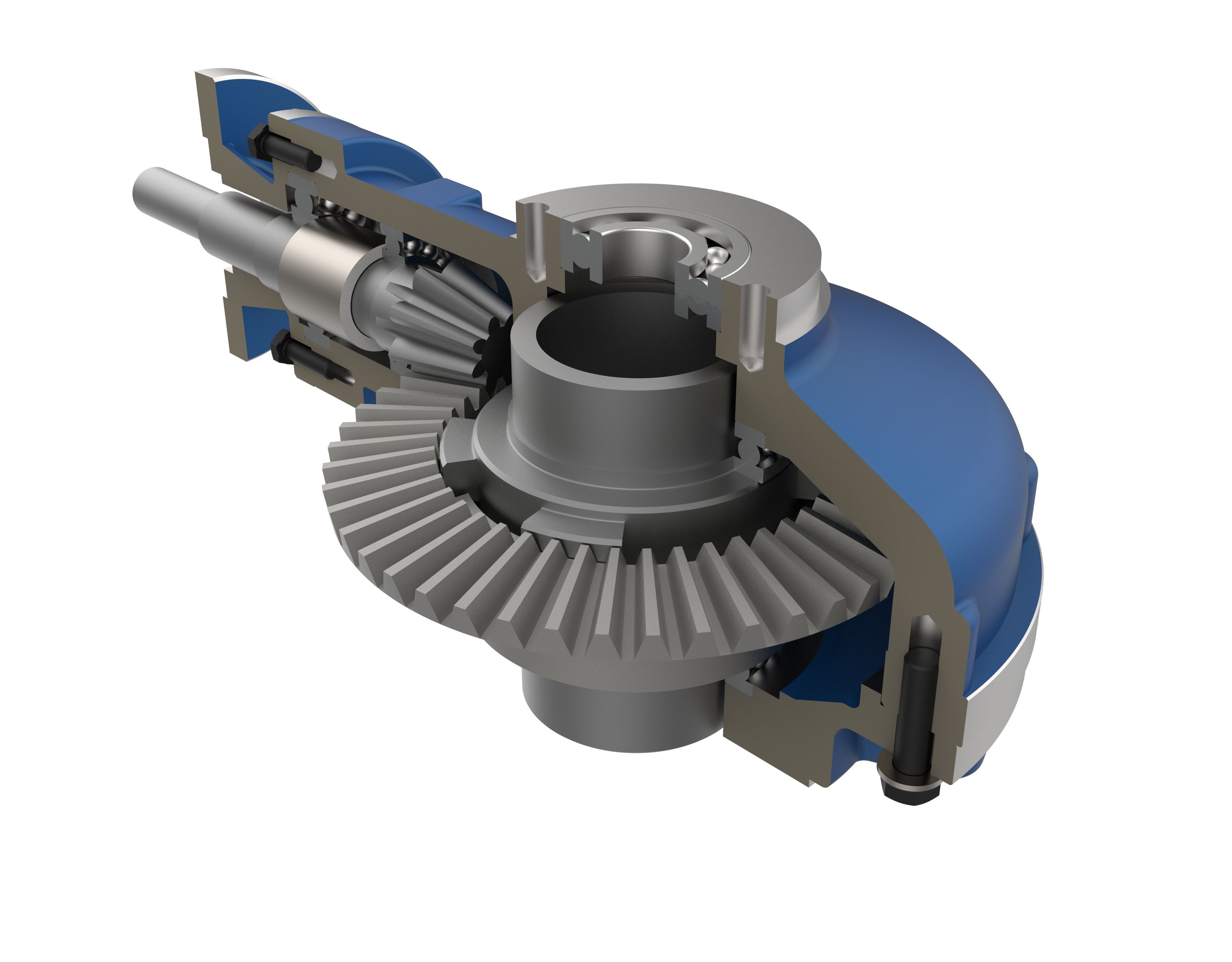 Gate Valve Gearbox - Continuous Rotation Bevel Type 3D model | CGTrader