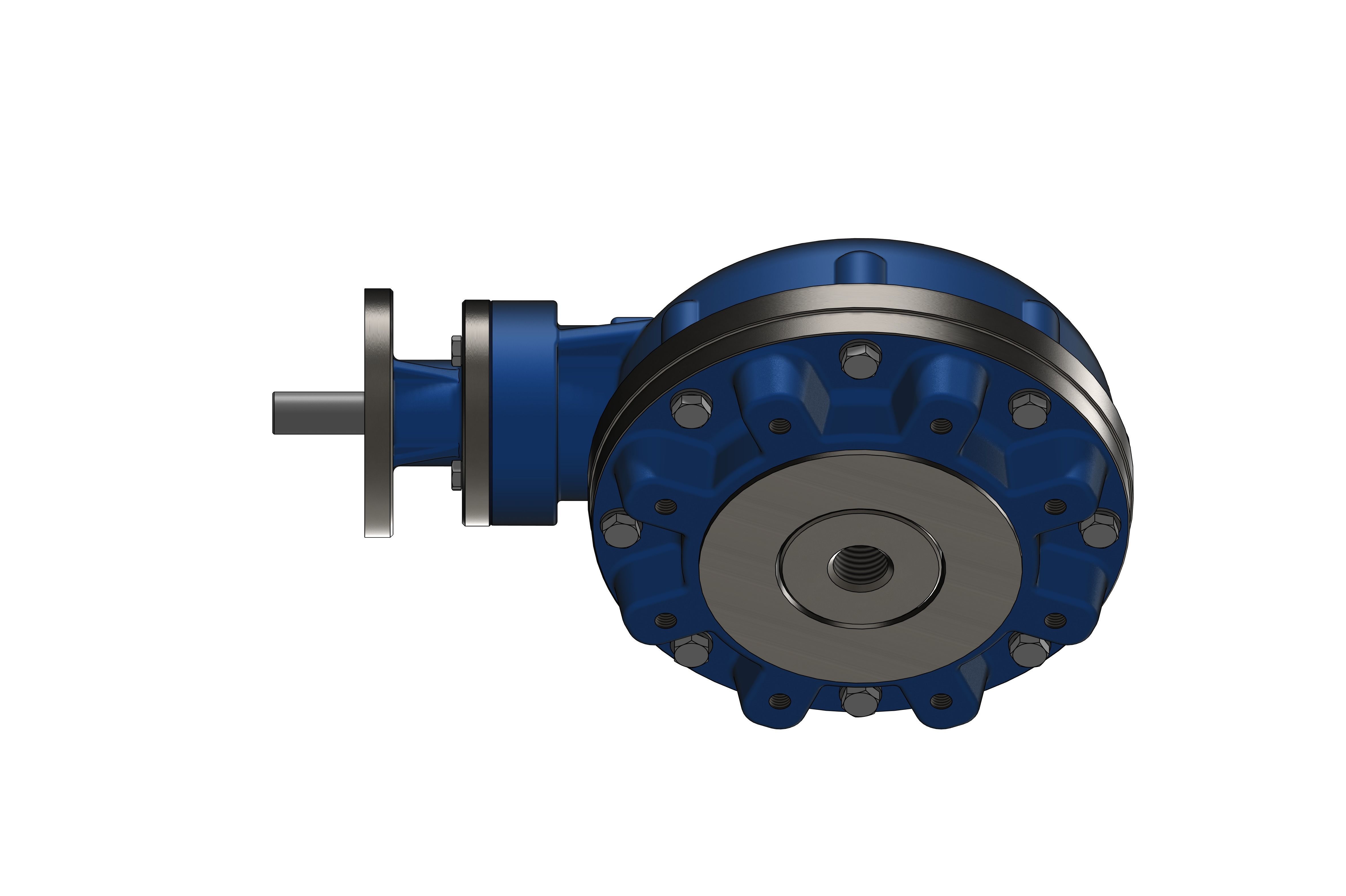 Gate Valve Gearbox - Continuous Rotation Bevel Type 3D model | CGTrader
