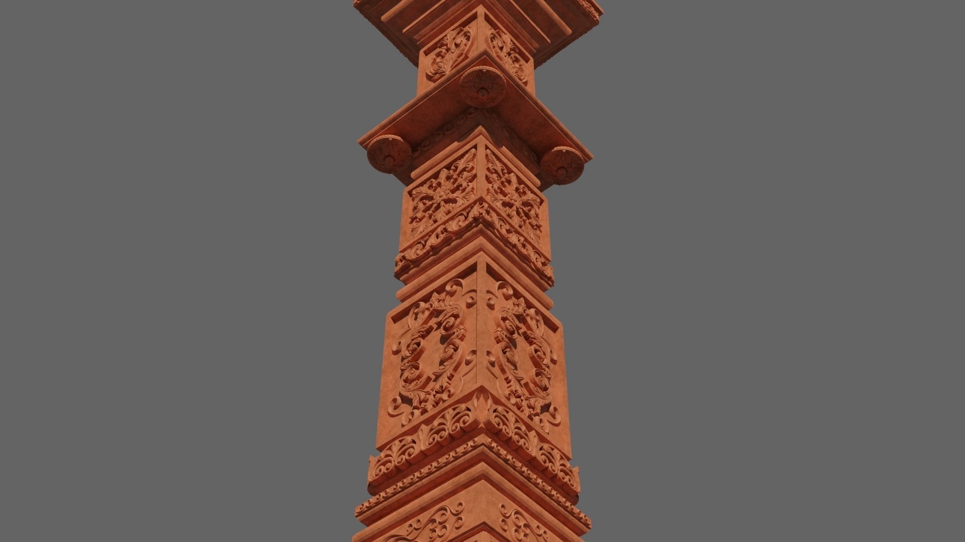 Indian Temple Pillar free VR / AR / low-poly 3D model | CGTrader