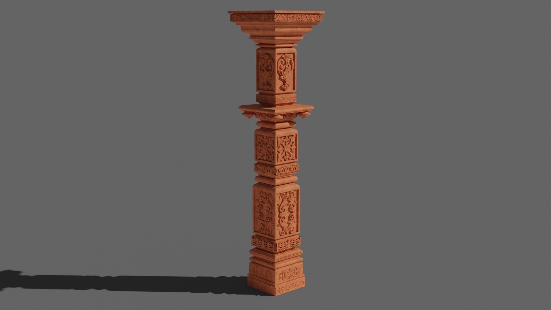 Indian Temple Pillar free VR / AR / low-poly 3D model | CGTrader