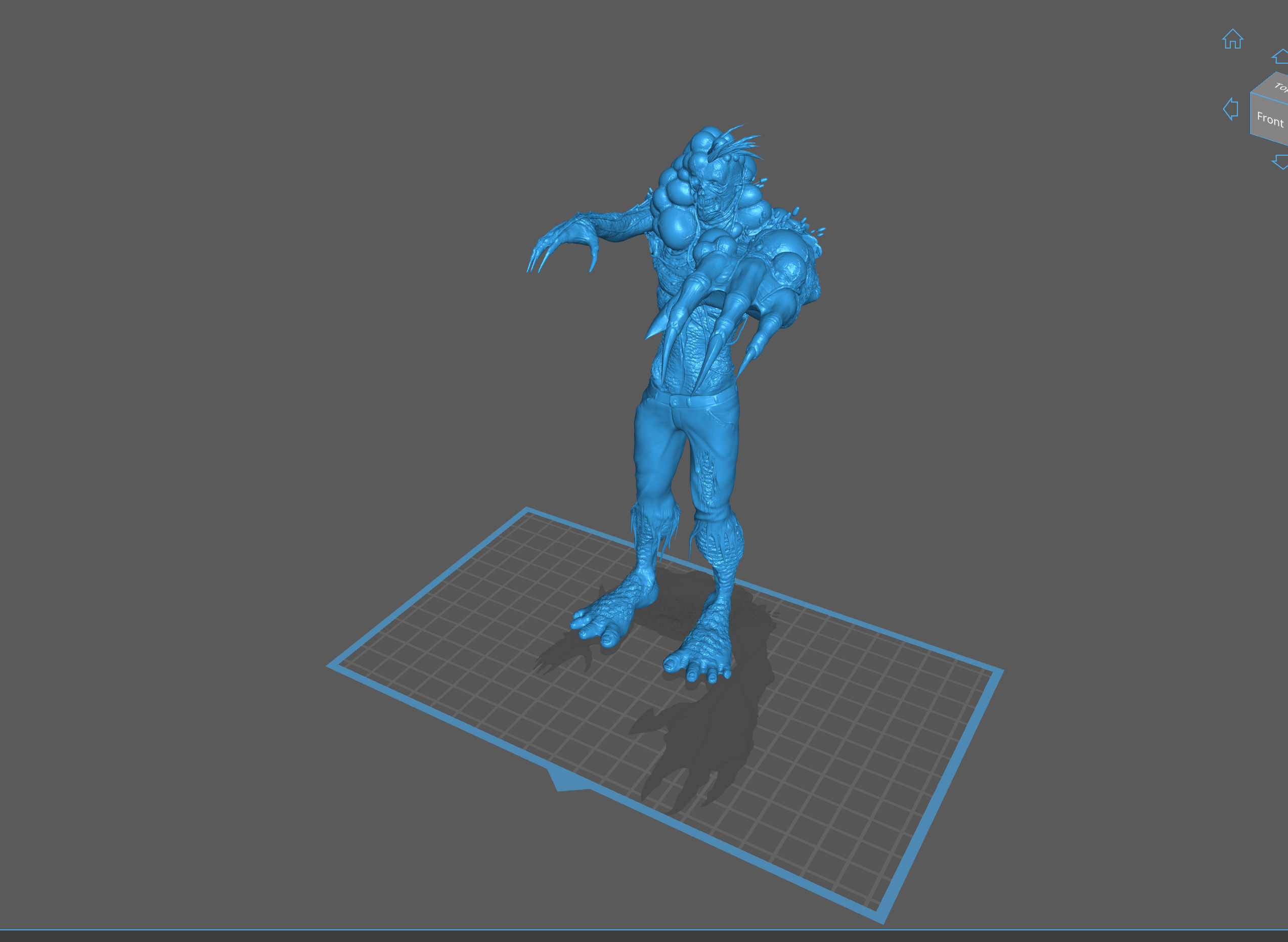 Zombie Mutant Stylized Highly Detailed 3D print ready 3D model 3D ...