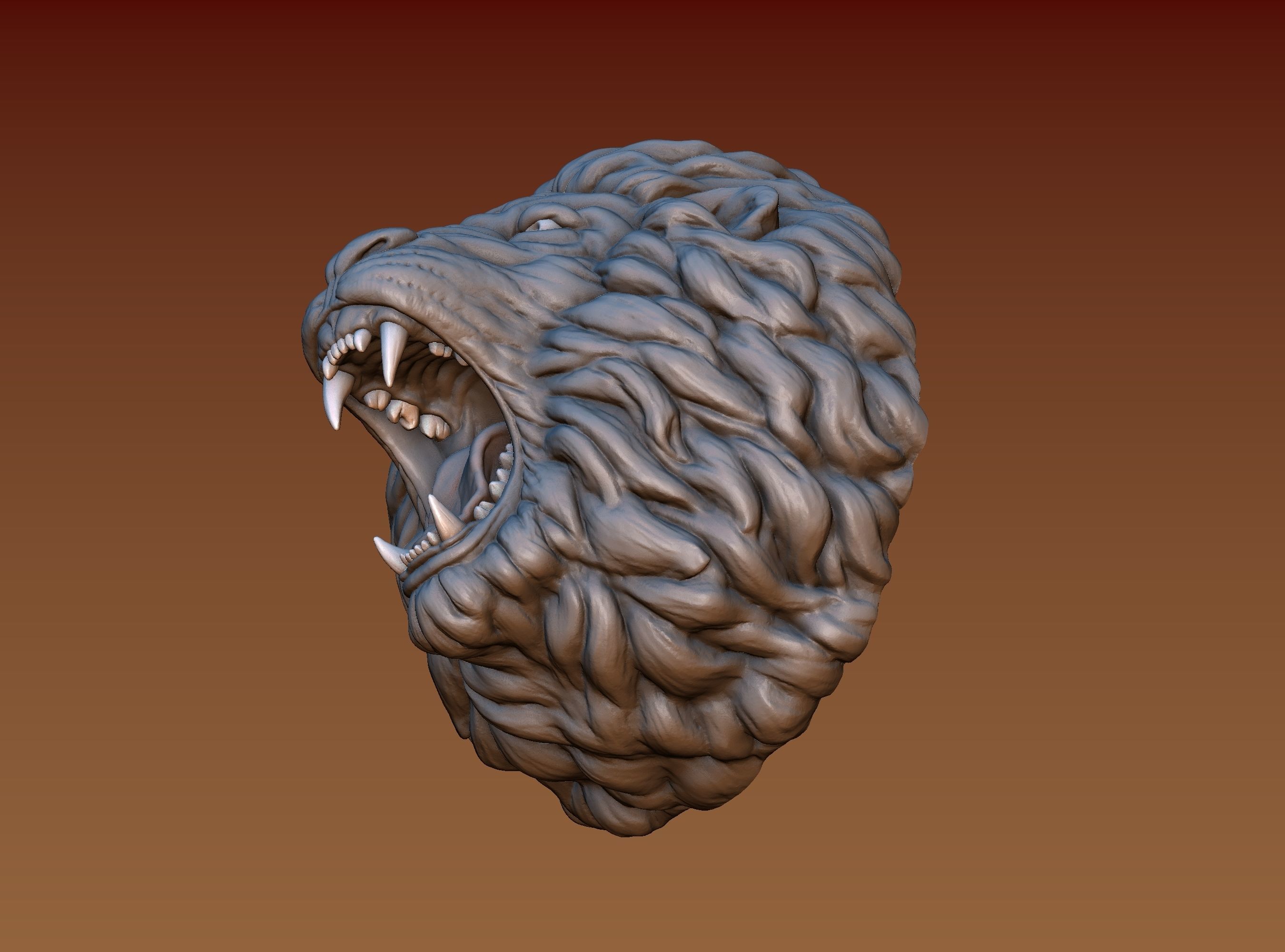 Lion head 3D model 3D printable | CGTrader