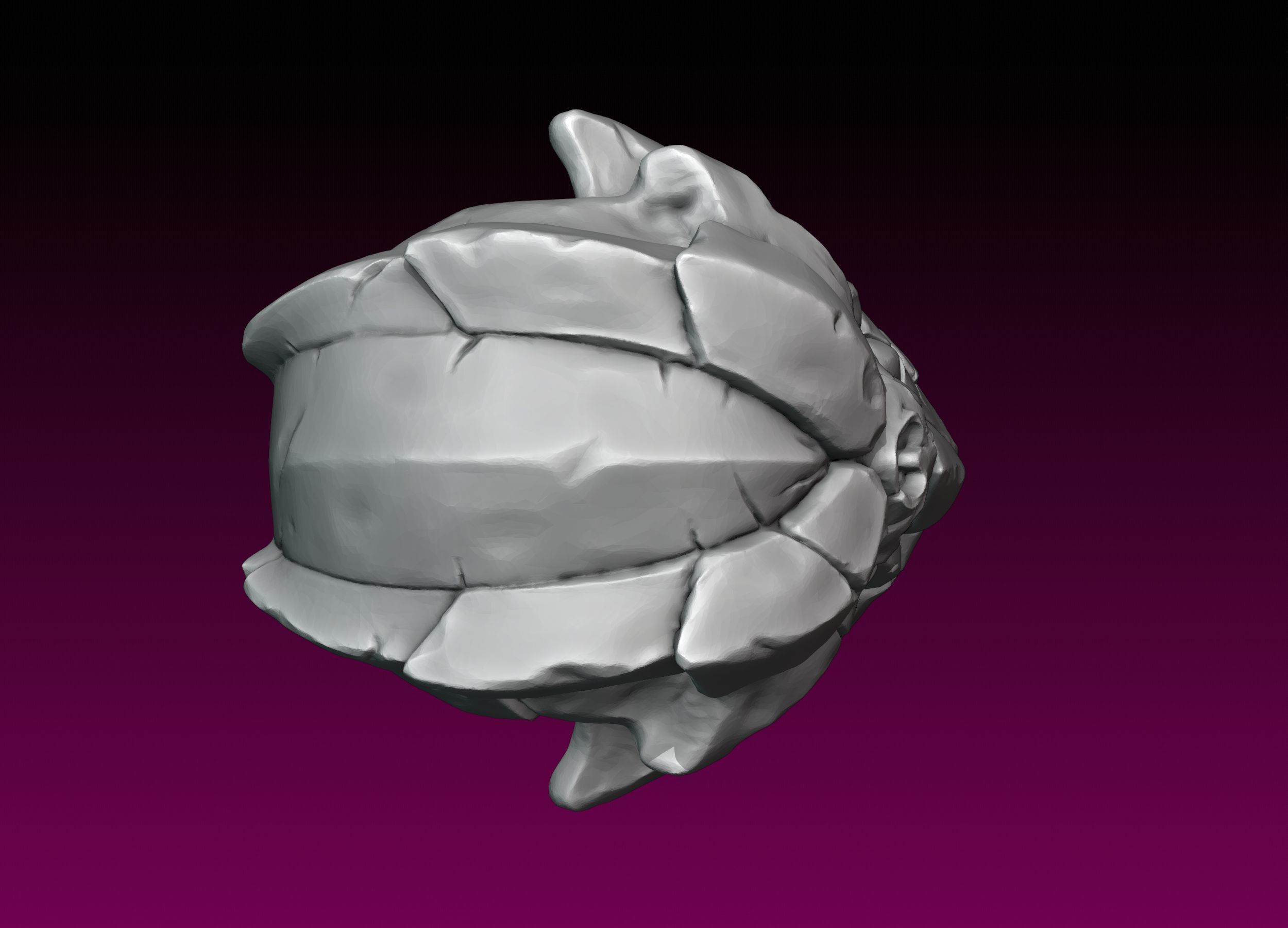 Stone Demon Skull 3D model 3D printable | CGTrader