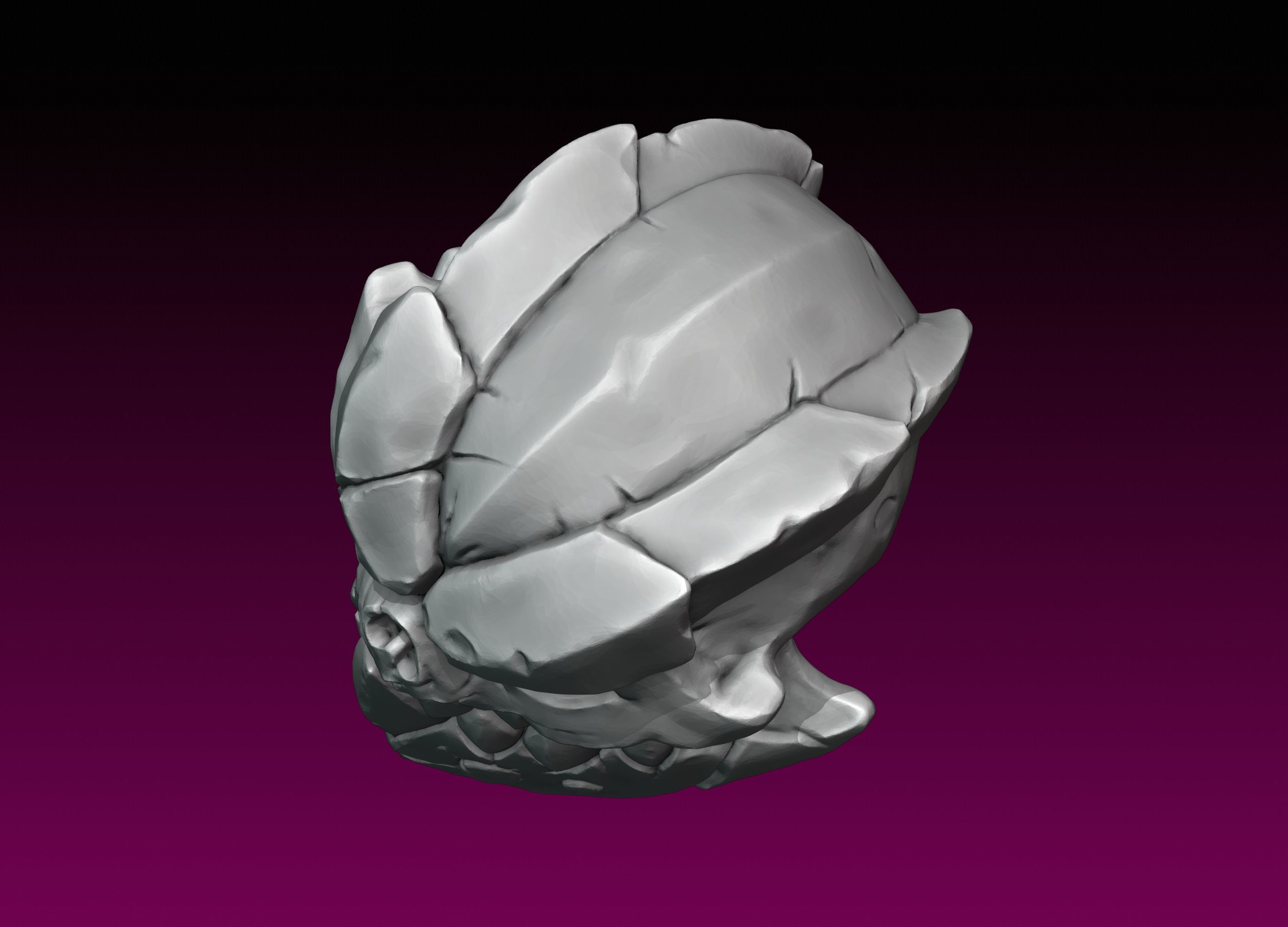 Stone Demon Skull 3D model 3D printable | CGTrader