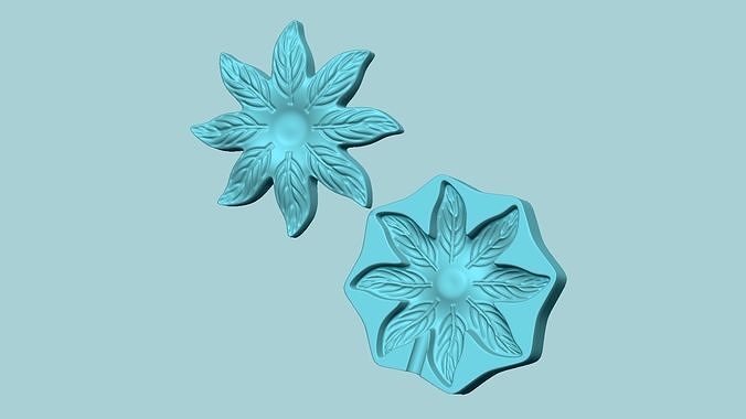 Tropicalia Flower - Molding Arrangement Foundry Craft 3D model 3D ...