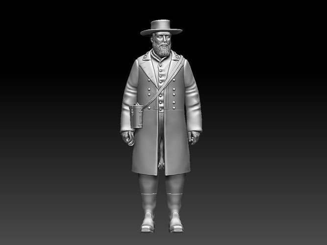 General Confederate States Army 3D model 3D printable | CGTrader