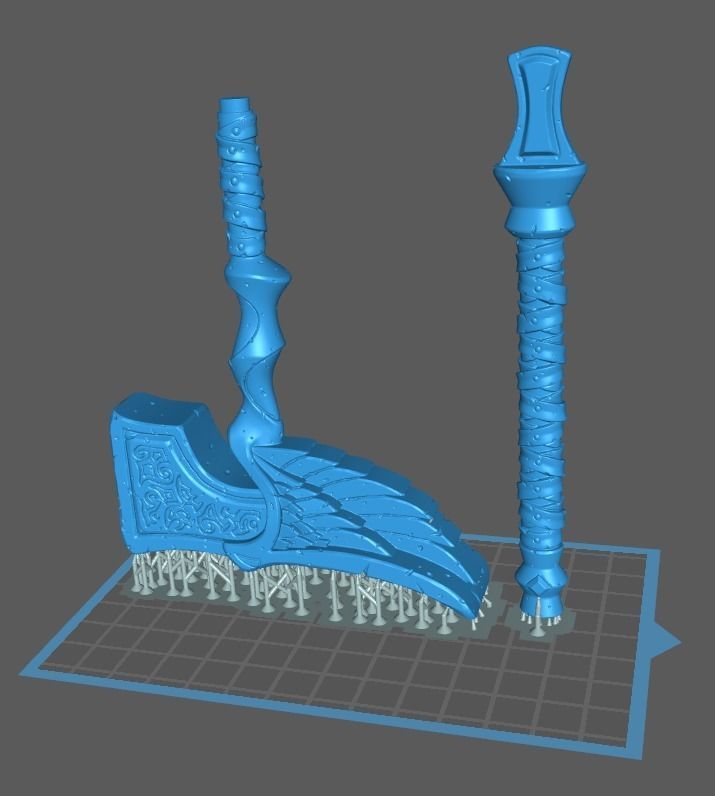 Runes weapons collection 3d print 3D printable | CGTrader