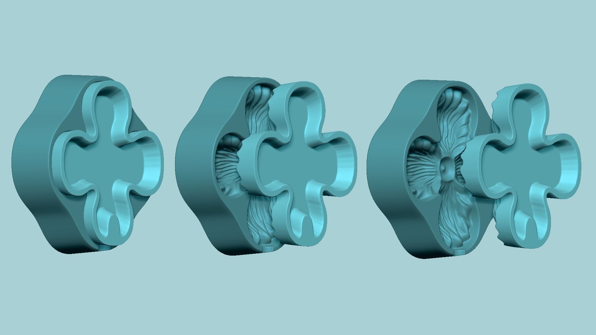 Baiana Flower - Molding Arrangement Foundry Craft 3D model 3D printable ...