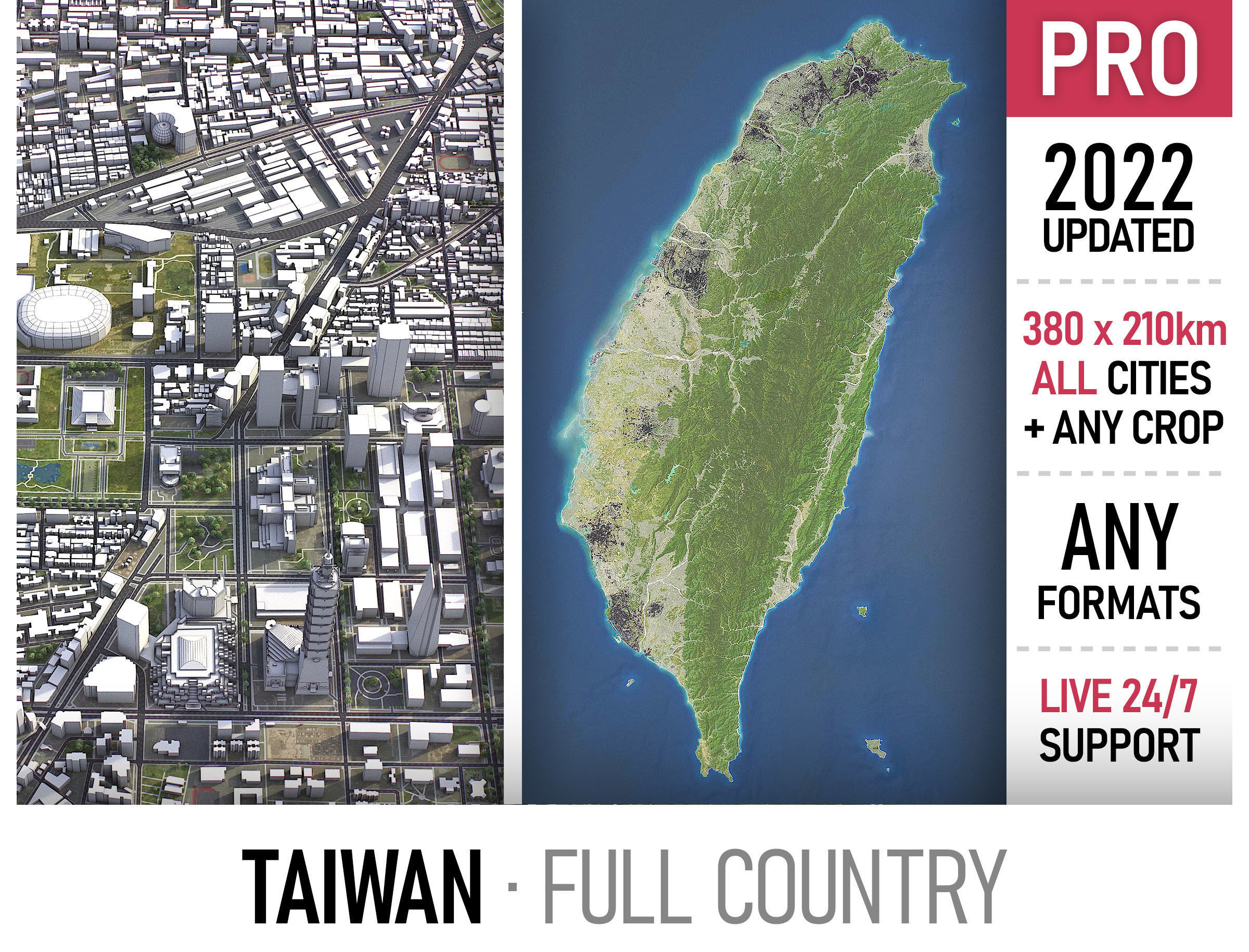 3D model Taiwan VR / AR / low-poly | CGTrader