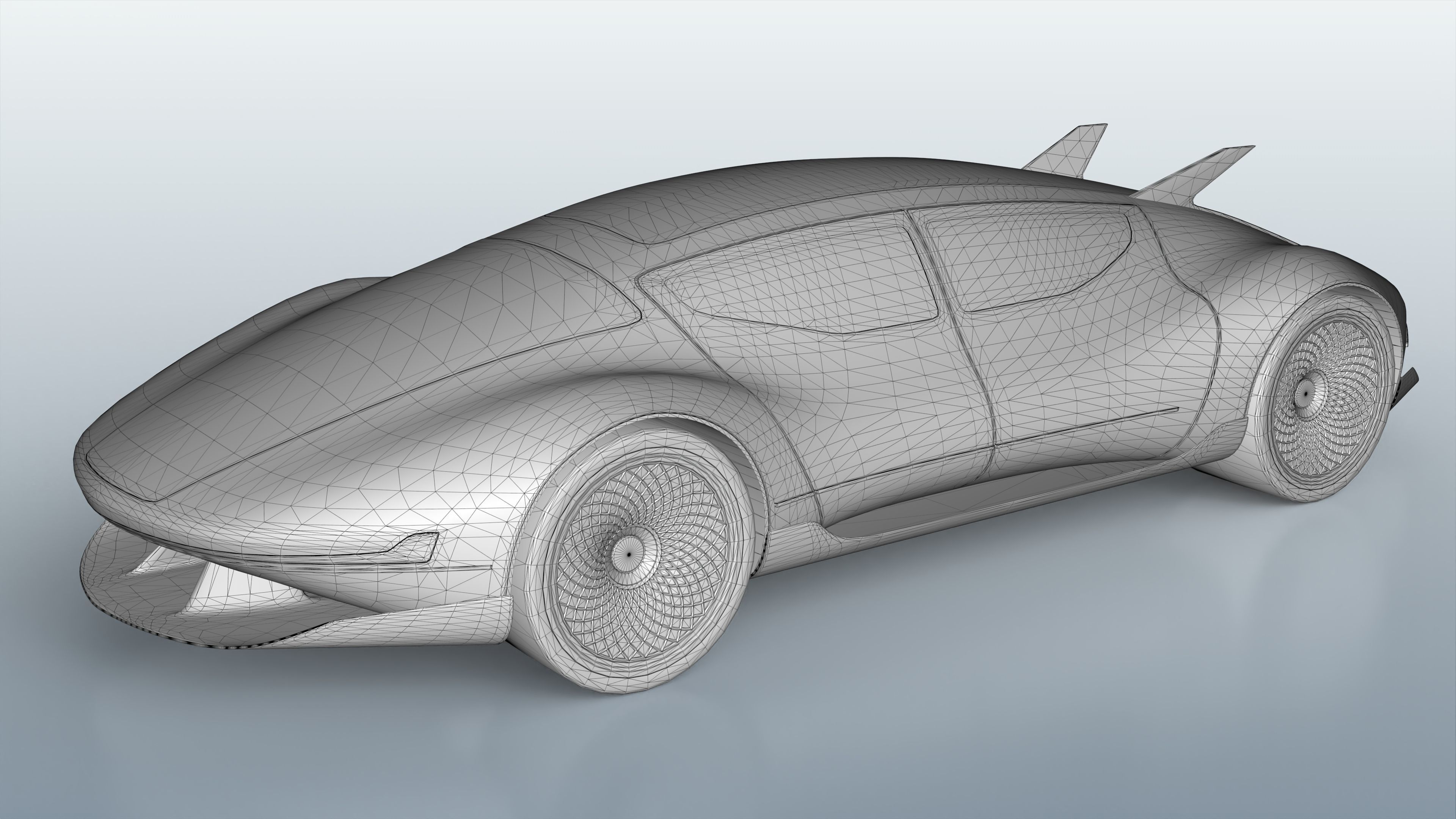 Excalibur V2- Futuristic Super Limousine 3D model | CGTrader