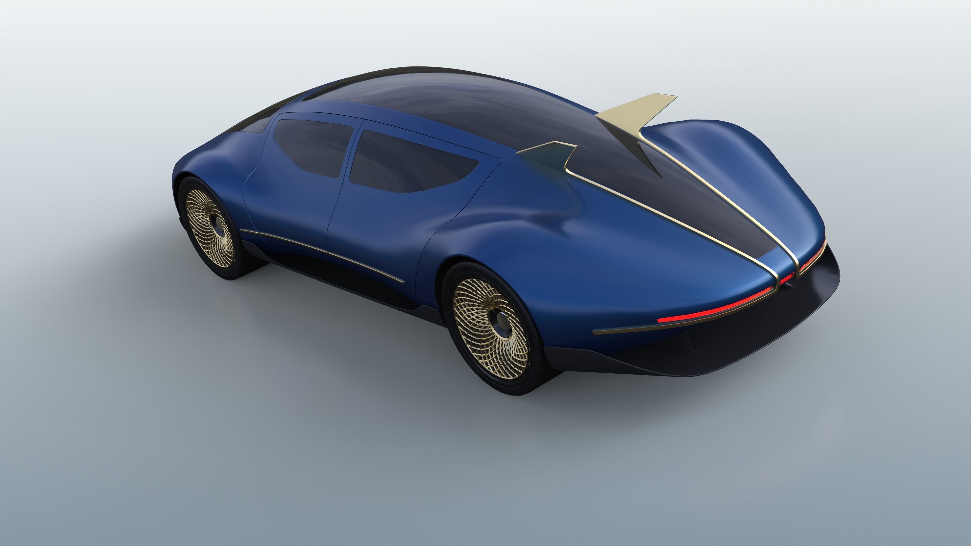 Excalibur V2- Futuristic Super Limousine 3D model | CGTrader