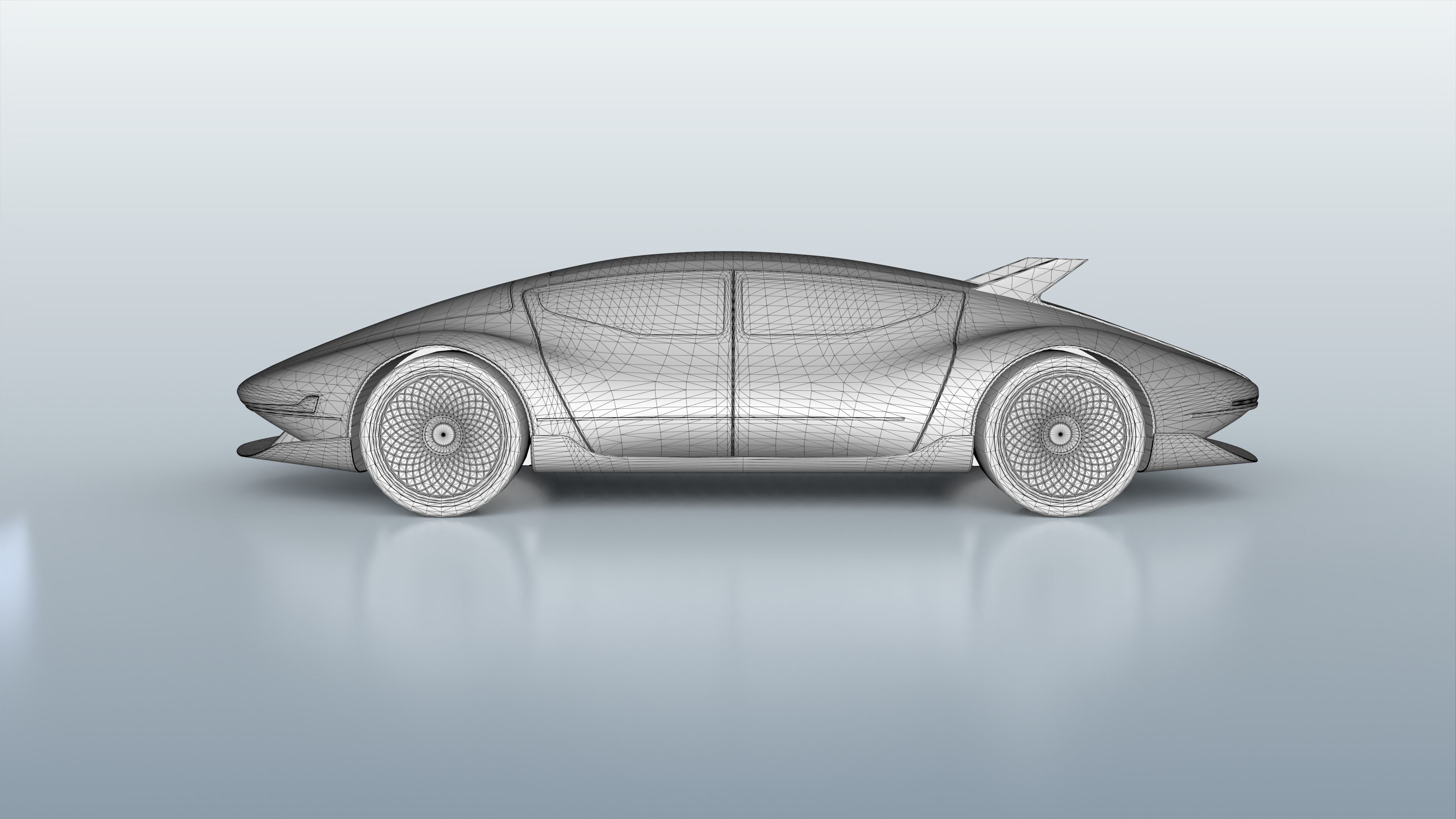Excalibur V2- Futuristic Super Limousine 3D model | CGTrader