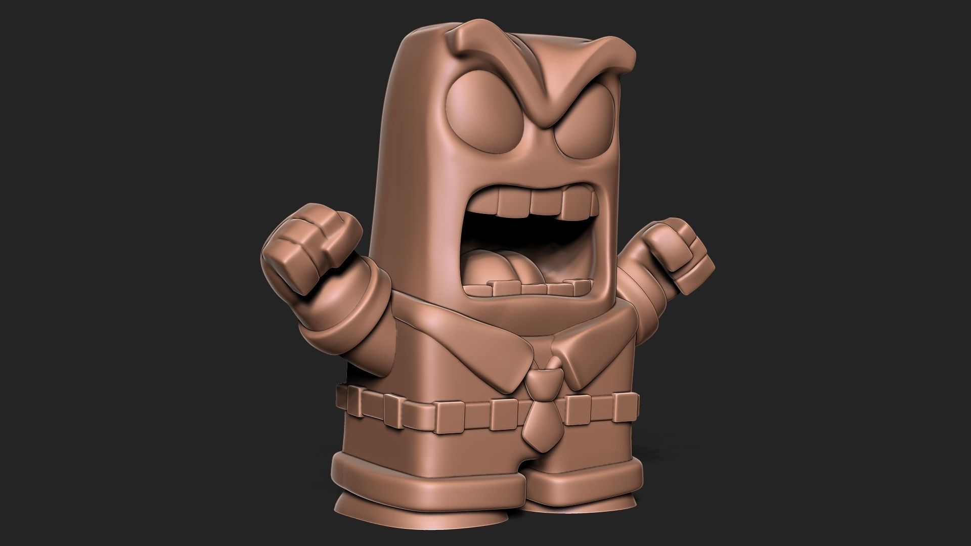 Anger sculpture 3D model 3D printable | CGTrader