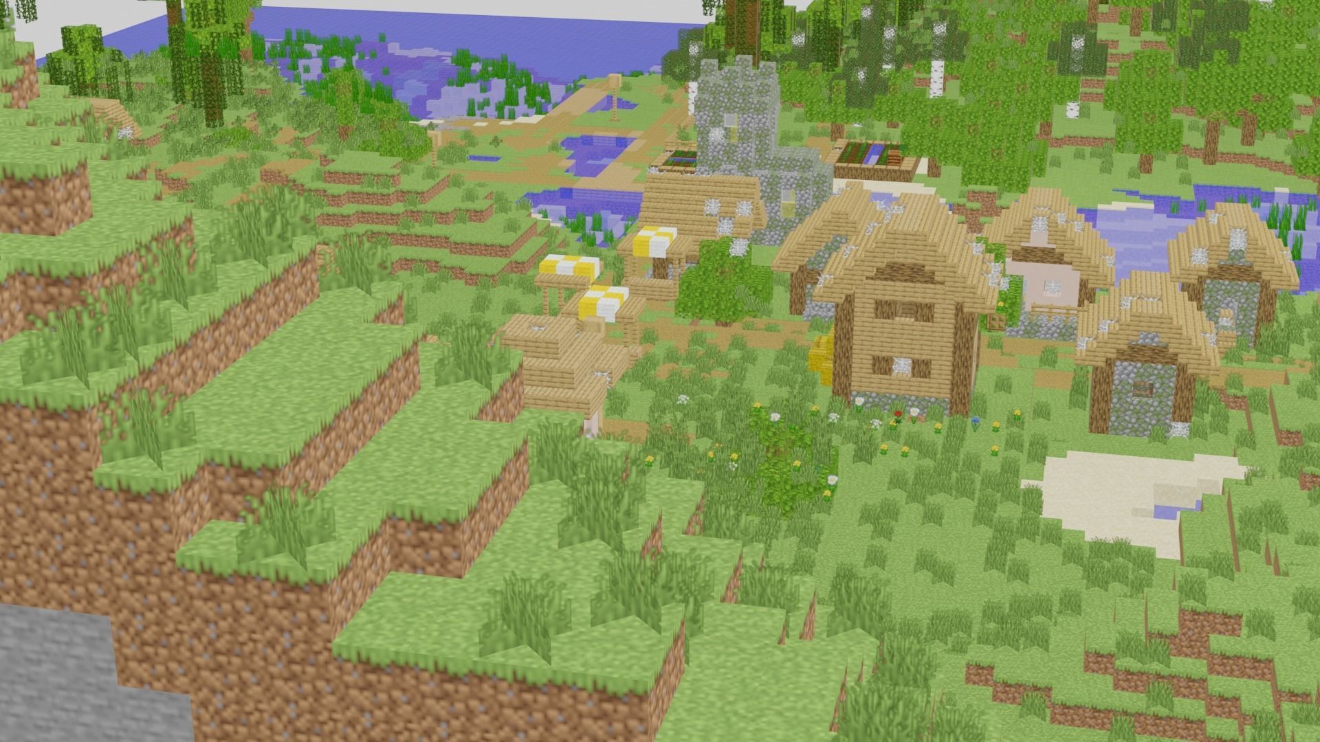 Minecraft Village 3D model | CGTrader