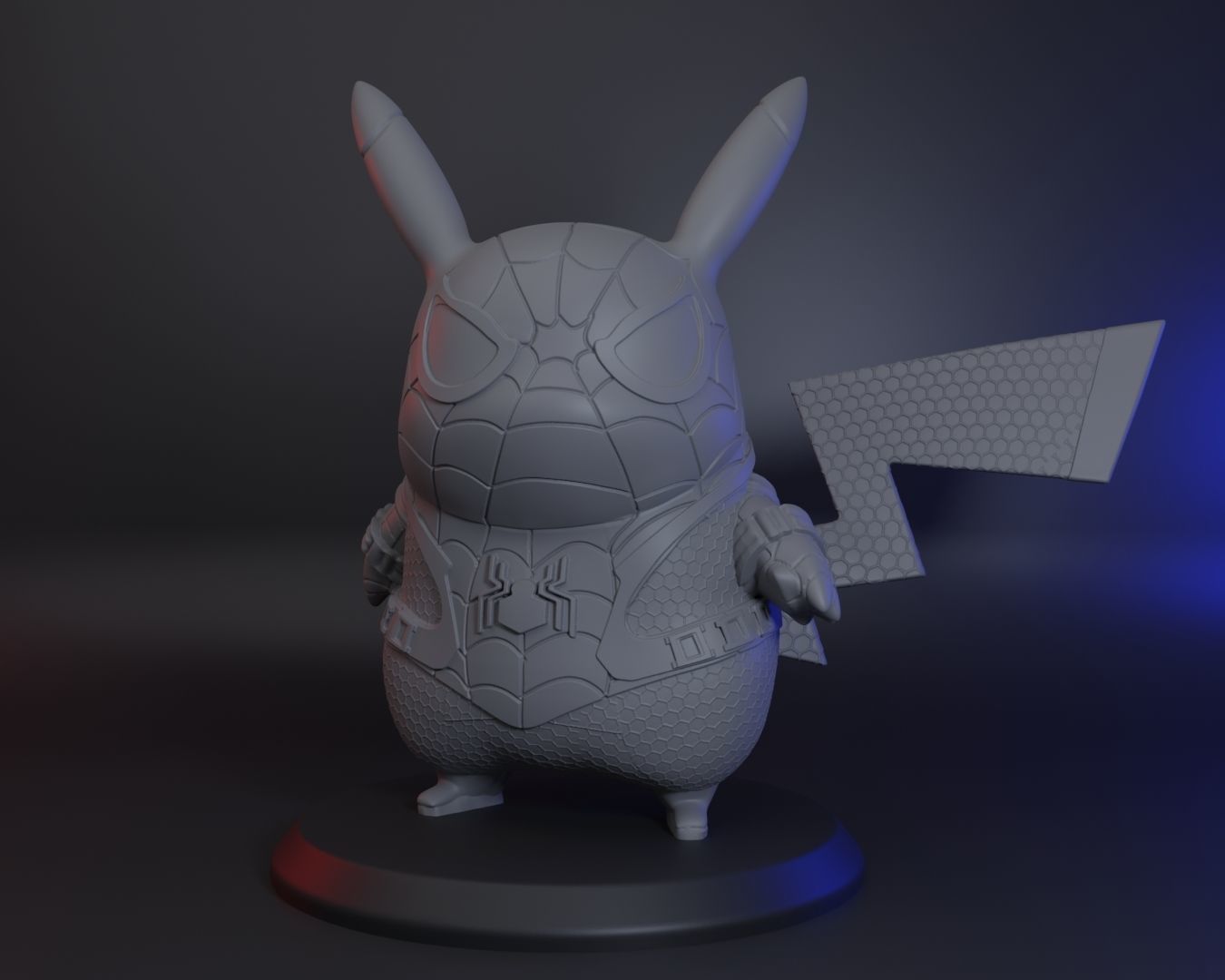 Spider Pikachu 3D model 3D printable | CGTrader