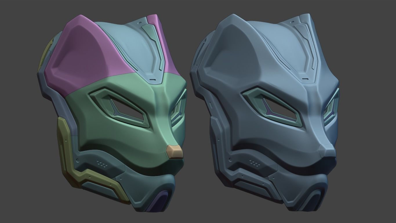 Evo Fox - cosplay mask - digital stl file for 3D-printing 3D model 3D ...