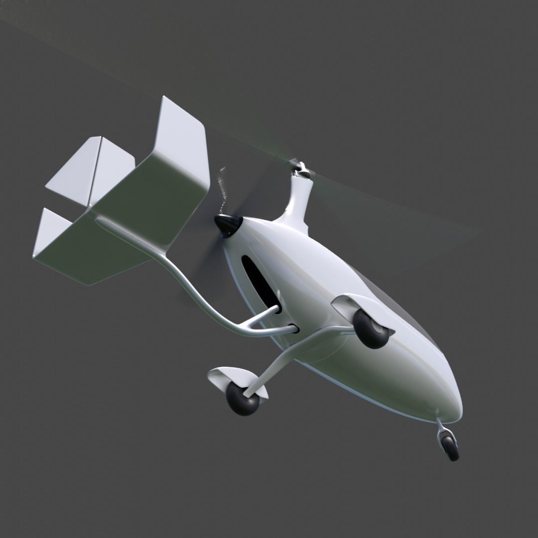 Autogyro Calidus like Rigged 3D model rigged | CGTrader
