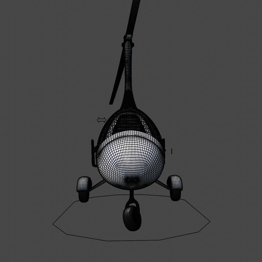 Autogyro Calidus like Rigged 3D model rigged | CGTrader