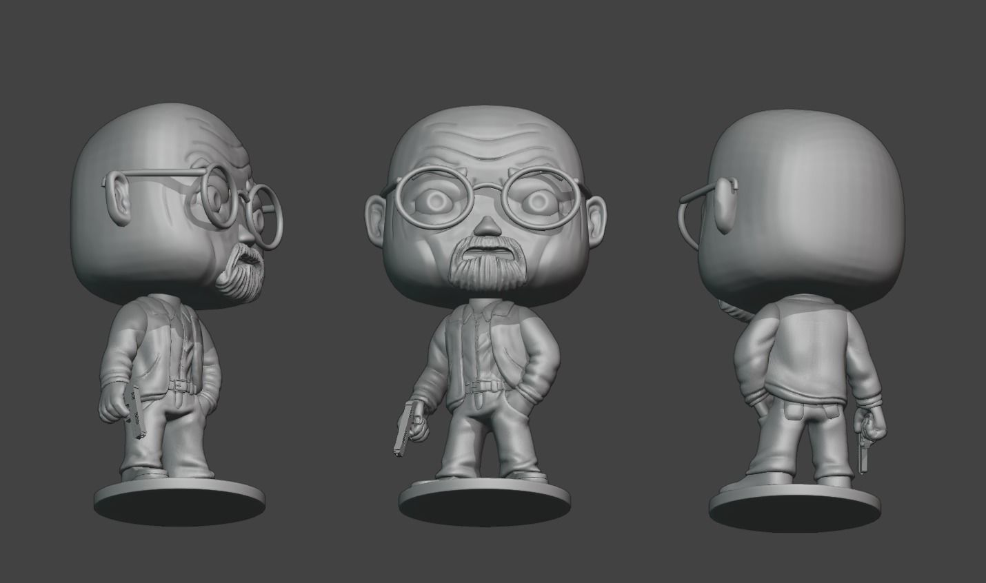 Little walter white 3D model 3D printable | CGTrader