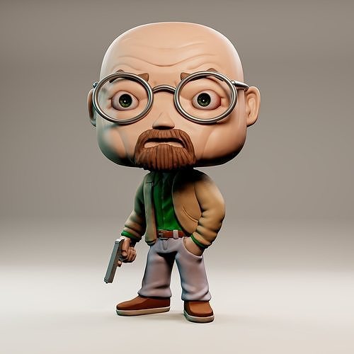 Little walter white 3D model 3D printable | CGTrader