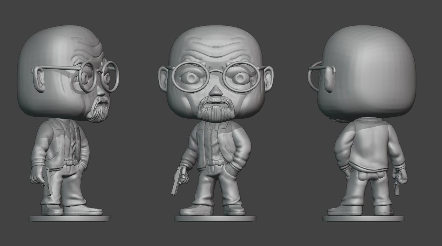 Little walter white 3D model 3D printable | CGTrader