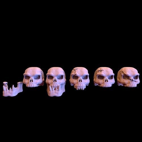 Ork Skulls 3D model 3D printable | CGTrader